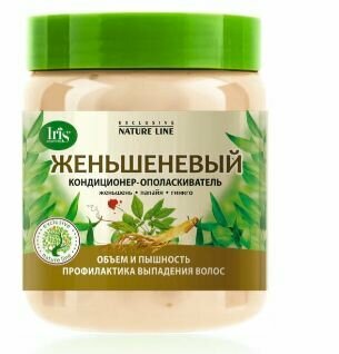 Iris cosmetic Кондиционер-ополаскиватель EXCLUSIVENATURELINE, "Женьшеневый", банка, 500 мл