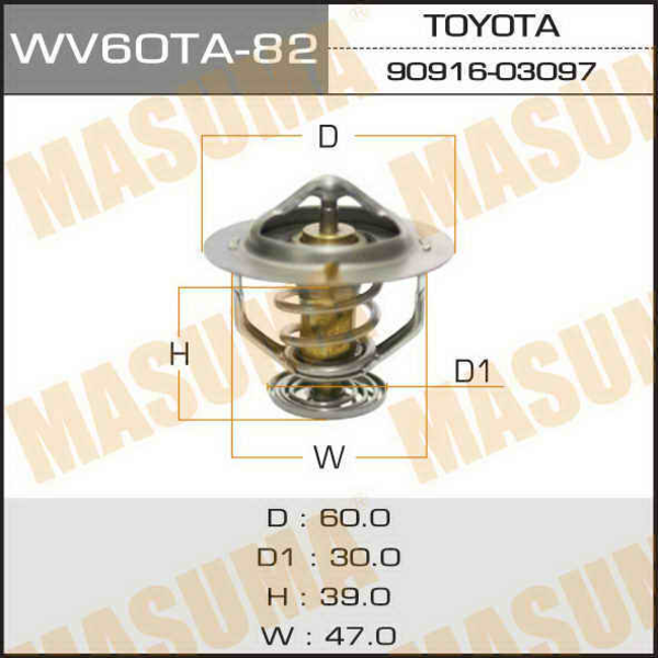 MASUMA WV60TA-82 термостат