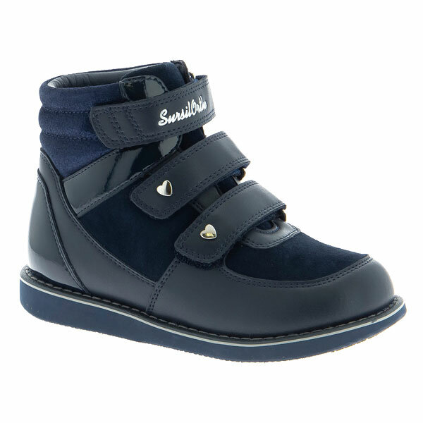 Обувь сурсил ортопедическая малосложная детская (ботинки утепленные) арт.23-257-1 синий р.32