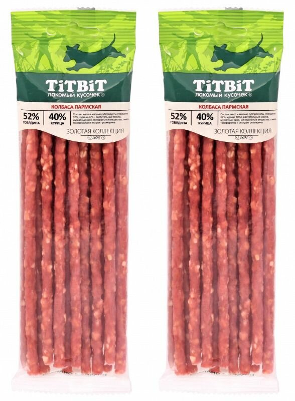 Titbit Лакомство для собак Колбаса Пармская, Золотая коллекция, 80 г, 2 уп