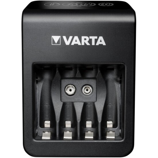Зарядное устр-во VARTA LCD Plug Charger+ для 1-4 AAA/AA/9v/USB +4AA*2100mAh,220В (57687 101 441)
