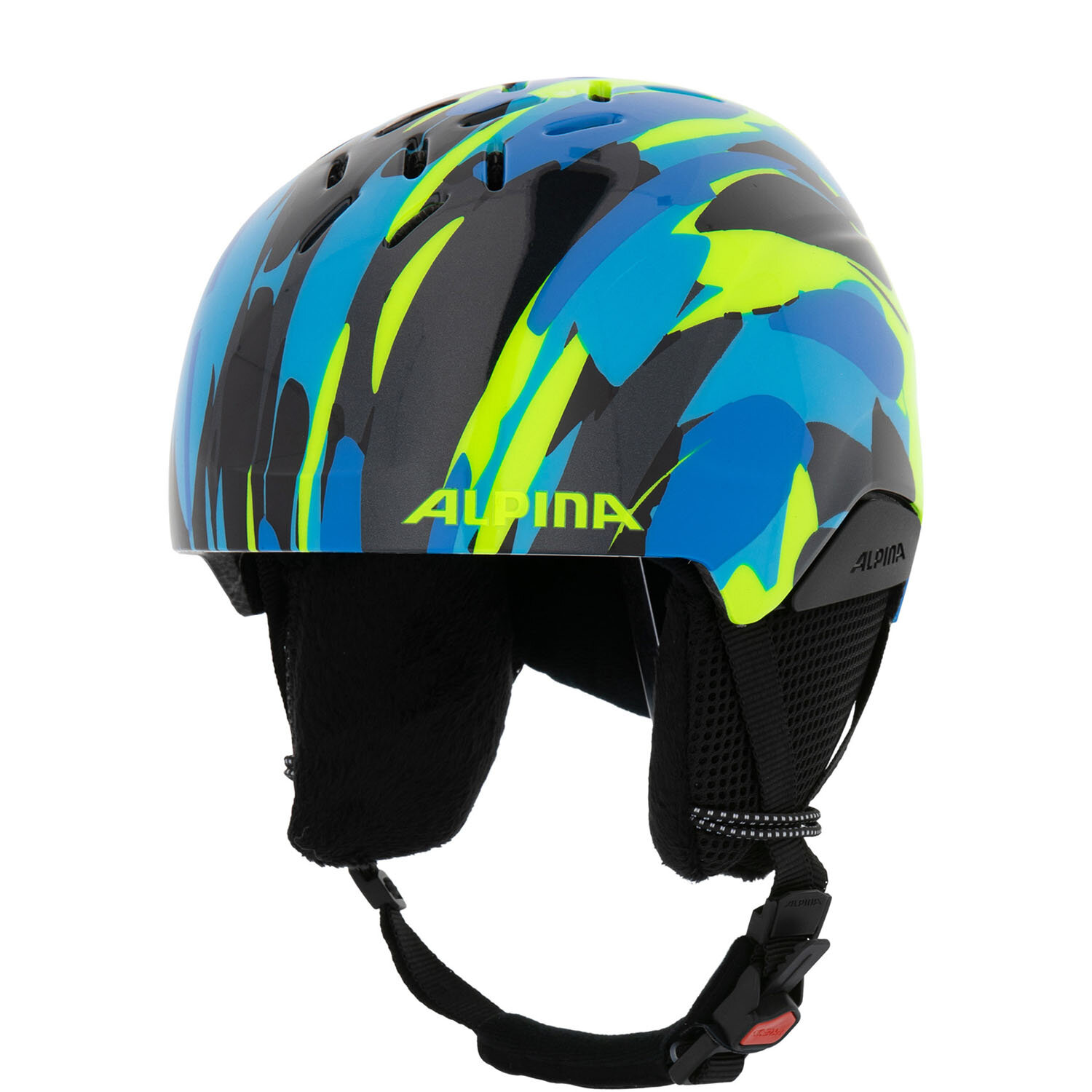 Шлем ALPINA Pizi Neon-Blue Green Gloss (см:51-55)