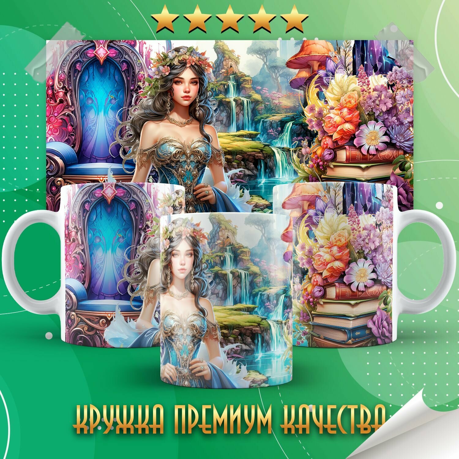 Кружка "Дриады / Лесные нимфы" PrintMania 330мл