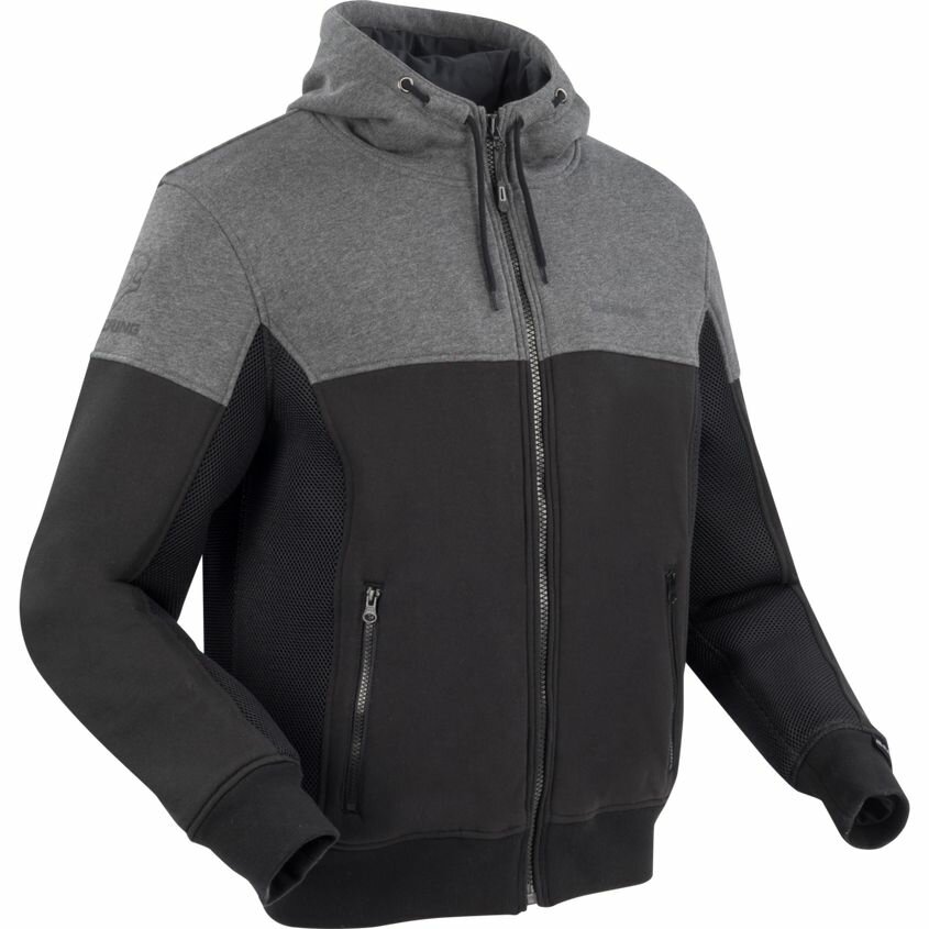 Мототолстовка Bering HOODIZ VENTED Black/Anthracite, XXL