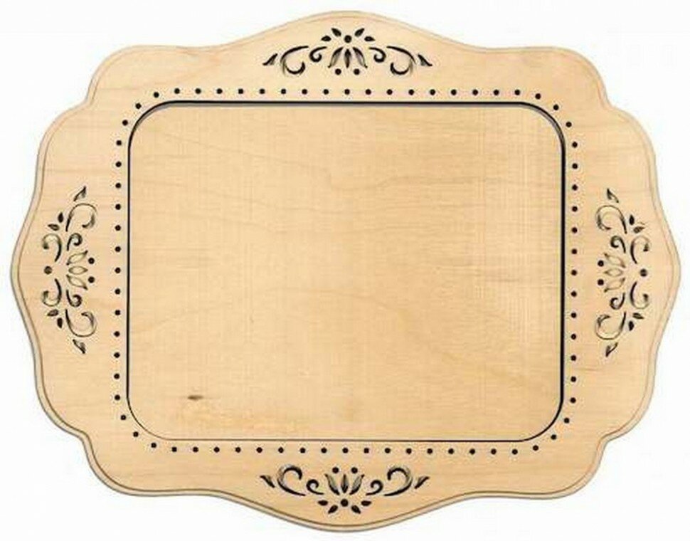 Щепка ОР-166 Рамка «Поднос 3» средняя, 27 x 21 см