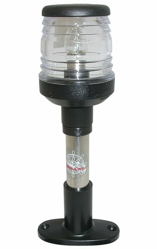 Клотиковый навигационный огонь на стойке, 200 мм, черный корпус (10236374)