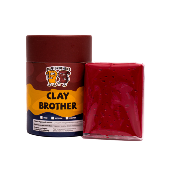 Глина полировальная полуабразивная 100г MAROON BUFF BROTHERS