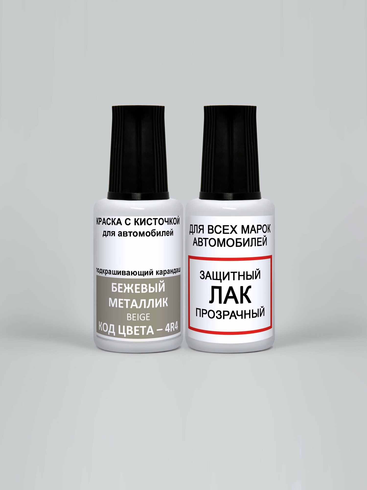 ADC Paint Краска для сколов во флаконе с кисточкой 4R4 Toyota Бежевый металлик, Beige, краска+лак 2 предмета 35мл