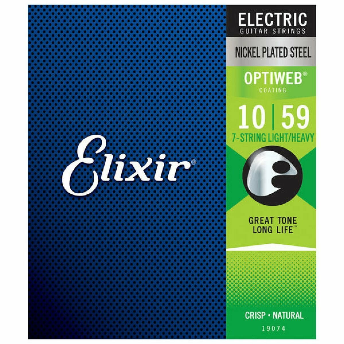 Струны Elixir Optiweb 7-string Light/Heavy 10-59 (19074). Оригинальные, США!