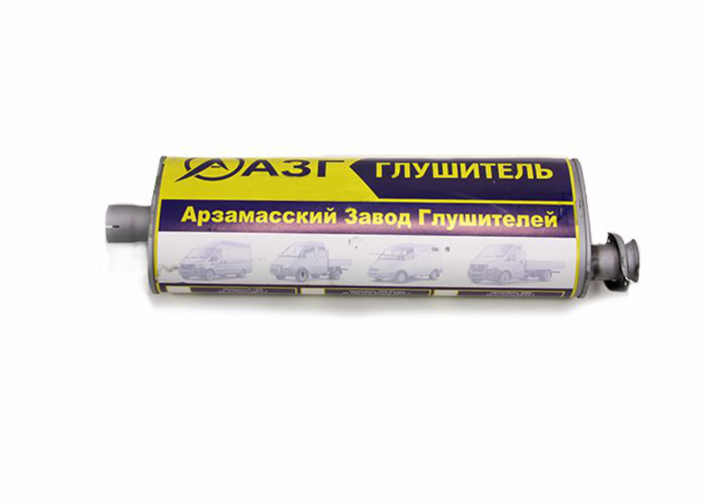 Глушитель ГАЗ-3302,2217,3307 ЕВРО-3 усиленный (хомут/фланец) АЗГ