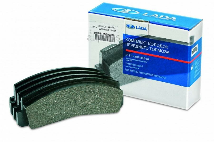 LADA 21210350180082 Колодка тормозная передняя (кт.4шт.) ВАЗ-2121-21214,2123 LADA 21210350180082