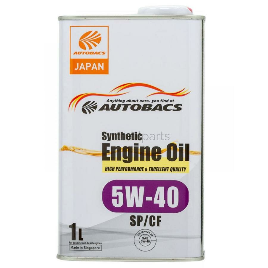 AUTOBACS A00032431 Масло моторное 5W-40 ENGINE OIL SYNTHETIC API SP/CF 1л