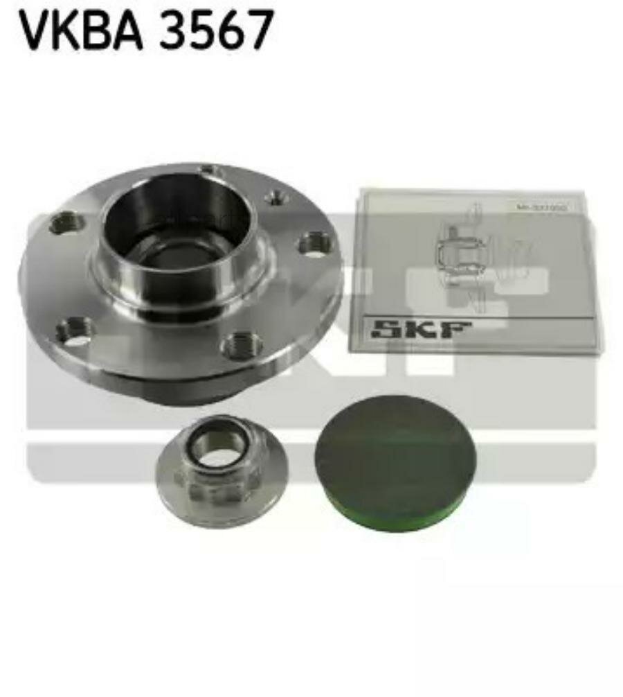 SKF VKBA 3567 Ступица задняя в сборе VAG+Skoda 2001-> SKF VKBA 3567