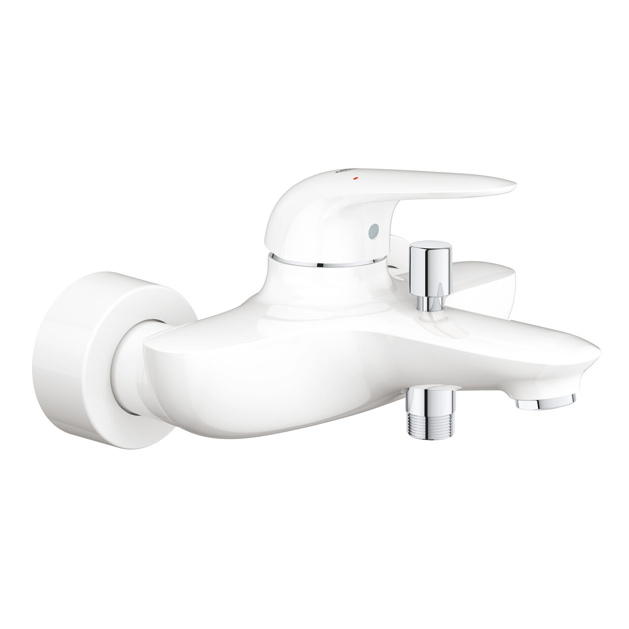 Смеситель для ванны с коротким изливом GROHE Eurostyle, белая луна/хром (23726LS3)