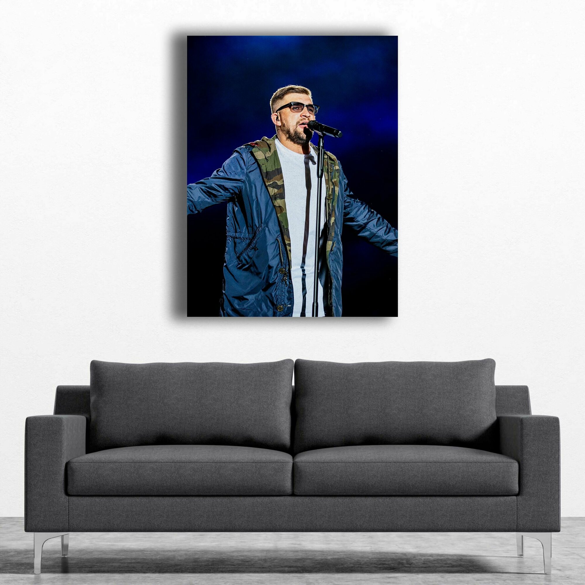 Интерьерная картина на холсте / Репер / Баста 30*40