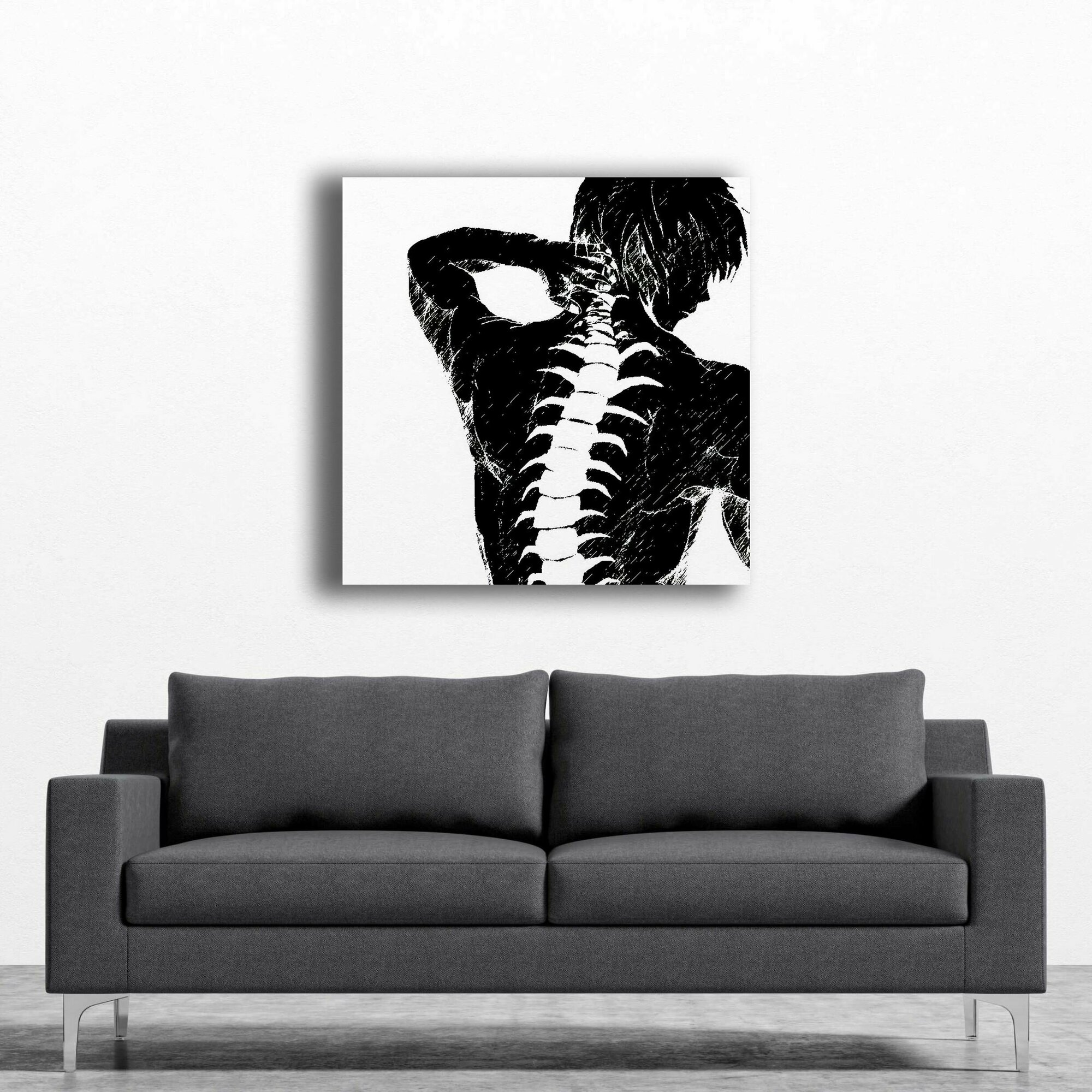 Интерьерная картина на холсте / dead inside / zxc 60*60