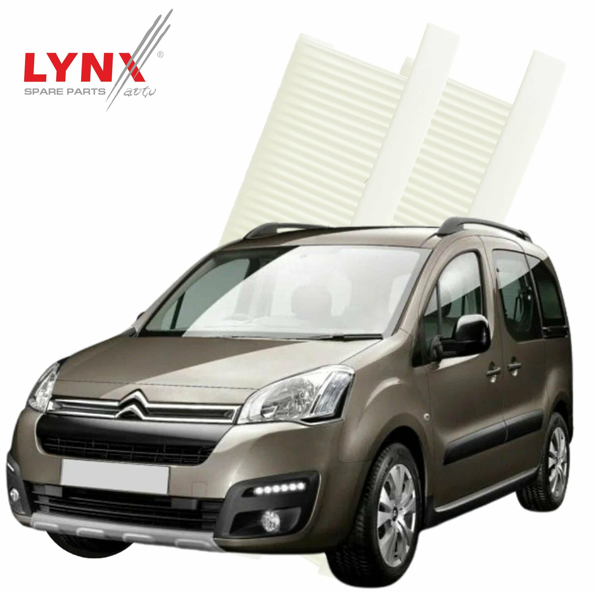Фильтр салонный Citroen Berlingo (2) / Ситроен Берлинго 2008 2009 2010 2011 2012 2013 2014 2015 2016 2017 2018 2019 2020 2021 2022 / 1шт LYNXauto