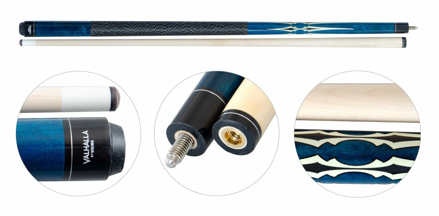 VIKING Кий для пула 2-pc "Viking Valhalla VA231" (синий)