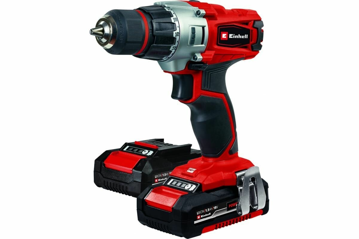 Дрель аккумуляторная EINHELL PXC TE-CD 18/2 Li (2*1.5Ач)