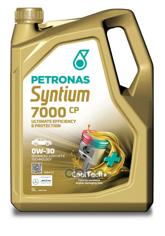 PETRONAS Масло моторное синтетическое "SYNTIUM 7000 CP 0W-30", 5л