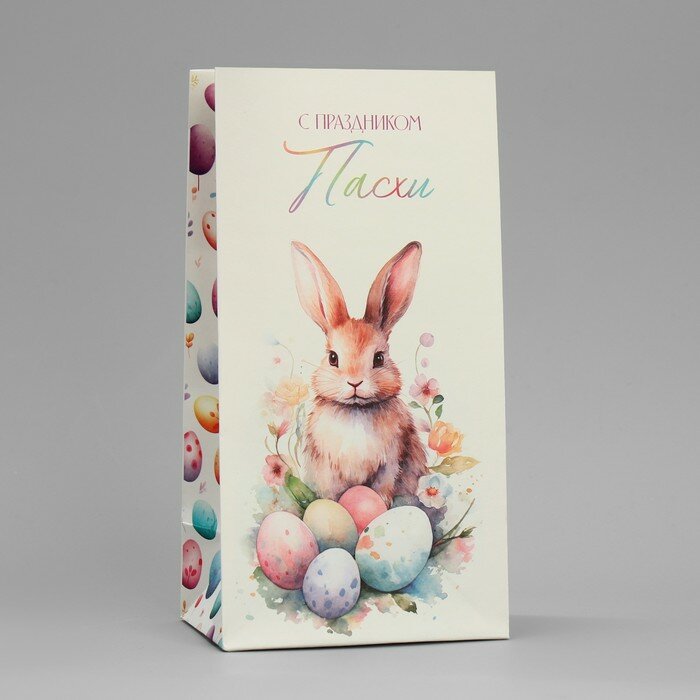 Бумажные пакеты WILL GARDEN "Пасхальный кролик", для кулича, с открывающимся дном, 3 шт, 20х10 см