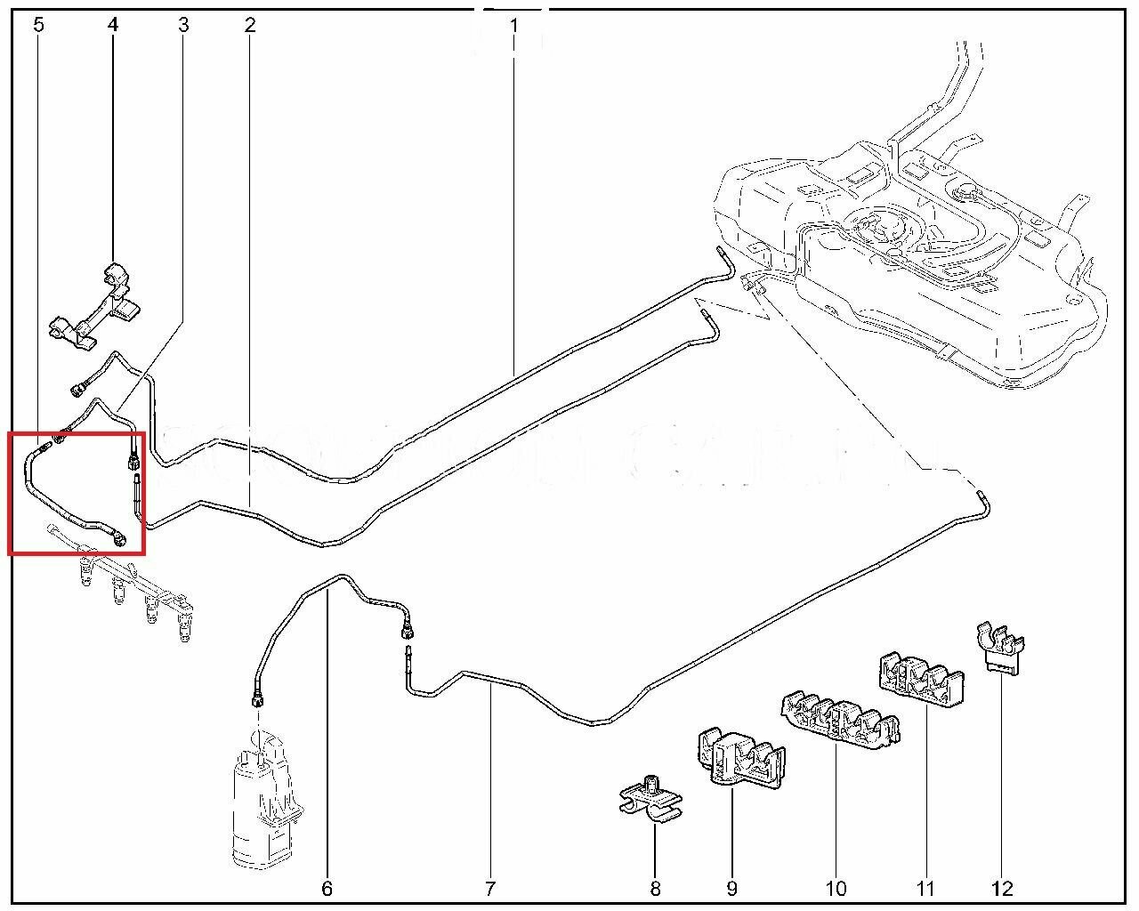 Трубка топливная веста 21179-1104013-10 / 8450032230