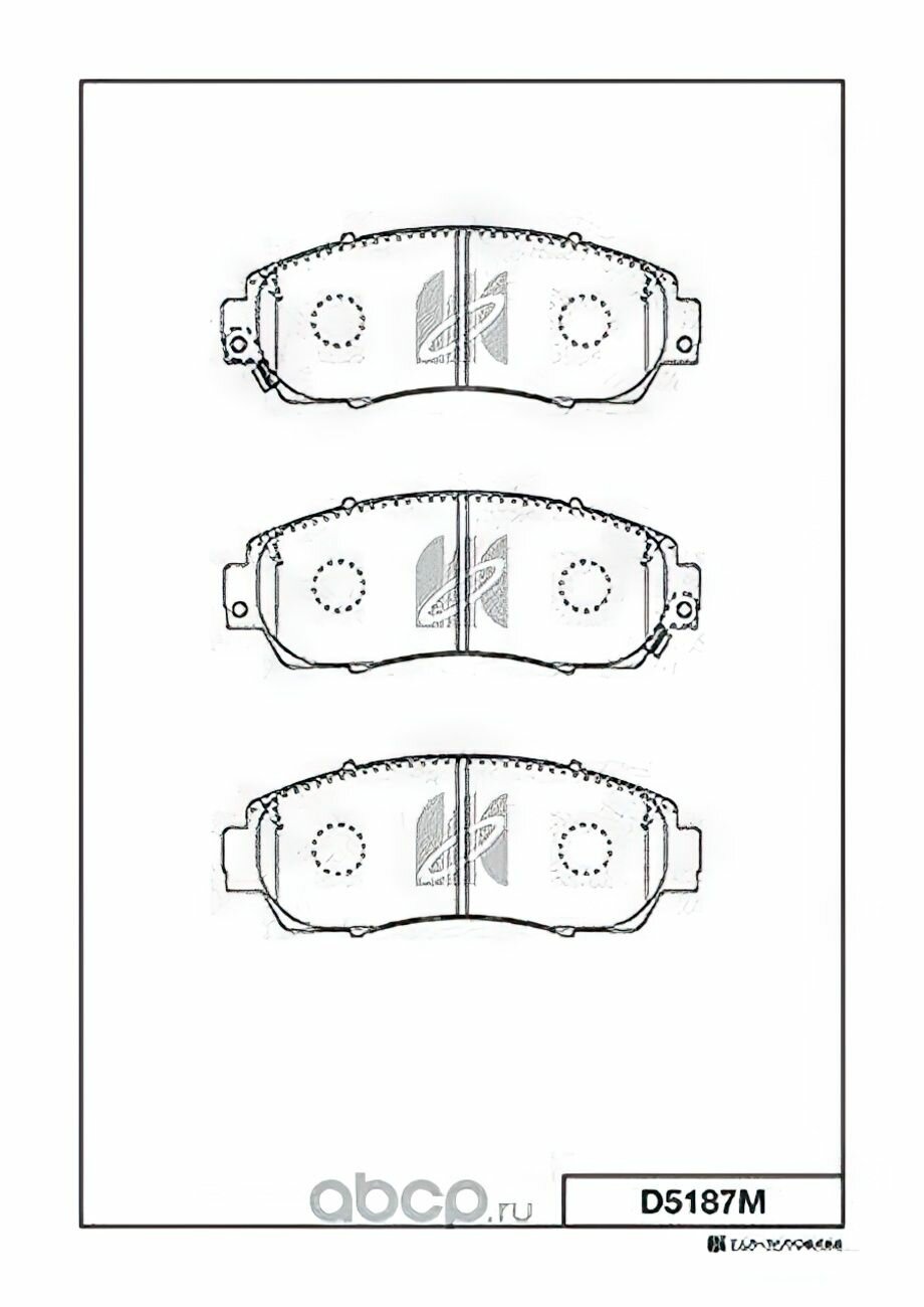 Тормозные колодки Honda CR-V 07- D5187M