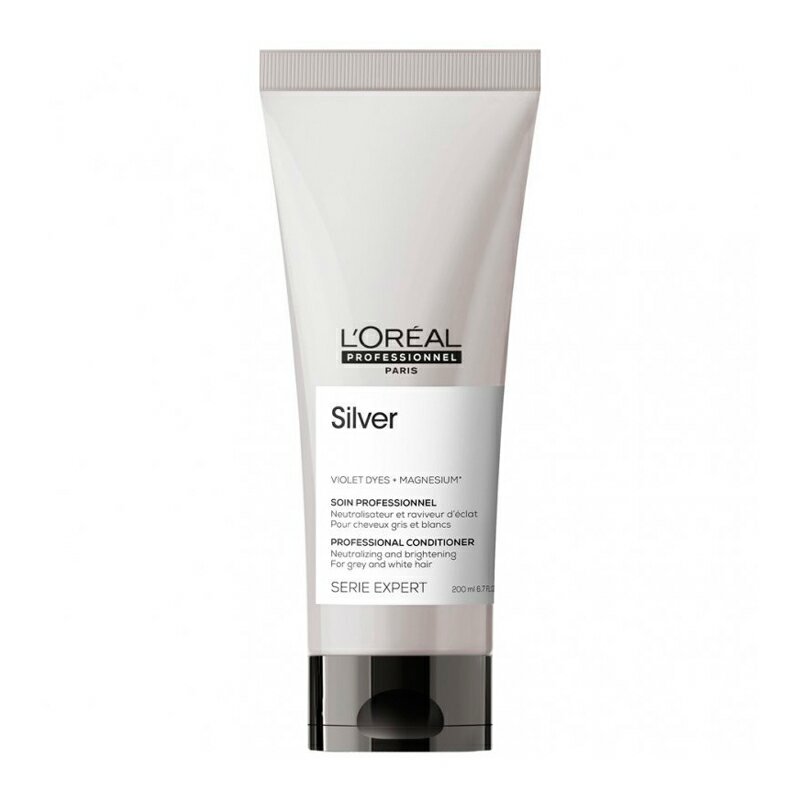 L'Oreal Professionnel Silver Conditioner Serie Expert Кондиционер для нейтрализации желтизны осветленных и седых волос 200 мл