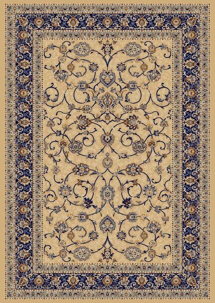 Ковер шерстяной бельгийский на пол в гостиную в спальню 200х270 см бежевый классический ворс 8 мм 407099 Kover-Russia