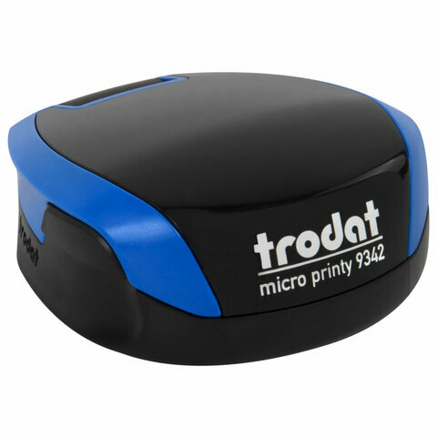 Оснастка для печатей карманная, D=42мм синий, TRODAT 9342 MICRO P4, корпус синий, под, 163187