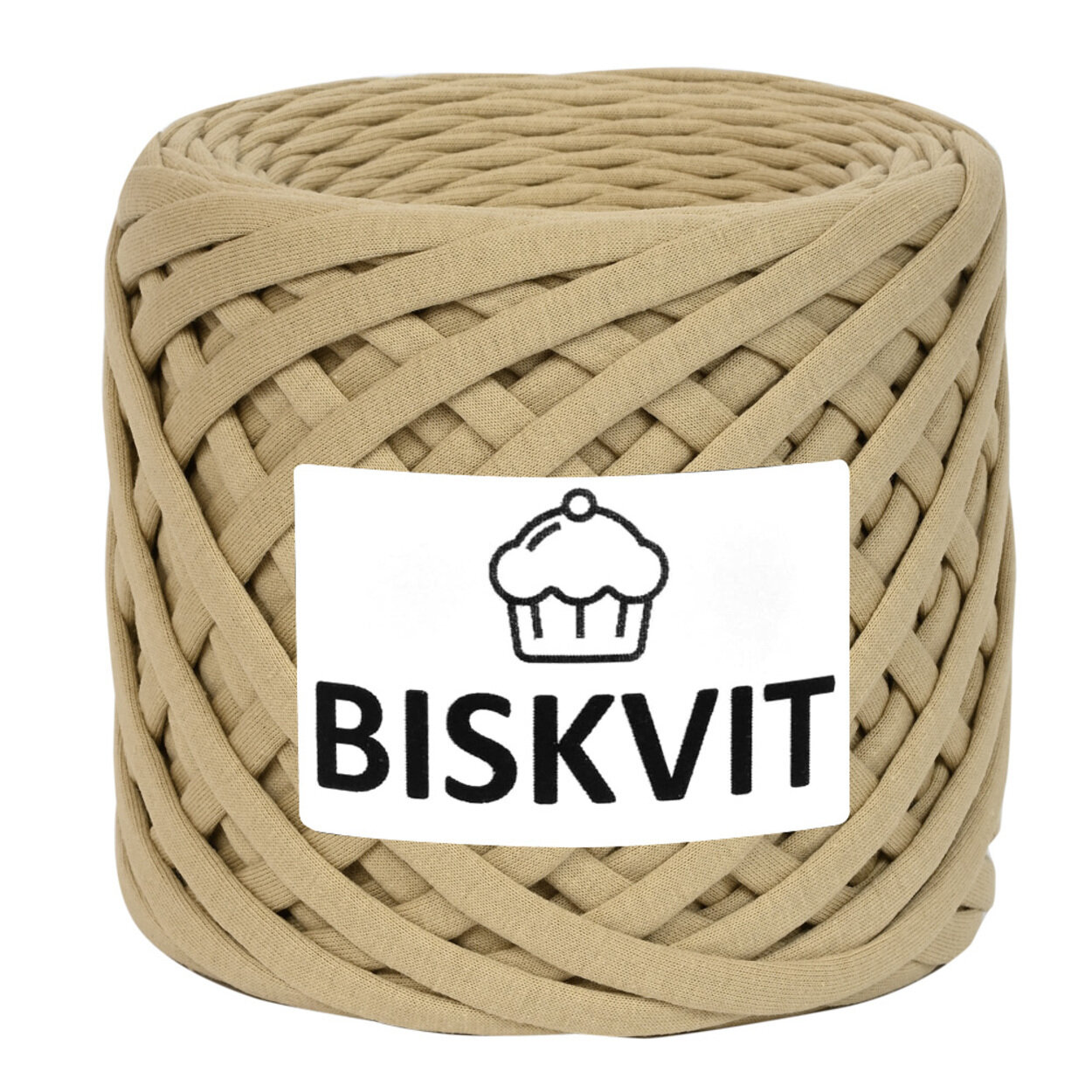Пряжа Бисквит, Biskvit трикотажная, 330г, 100м, 100%хлопок, Лён/Лен (1397) 1 шт