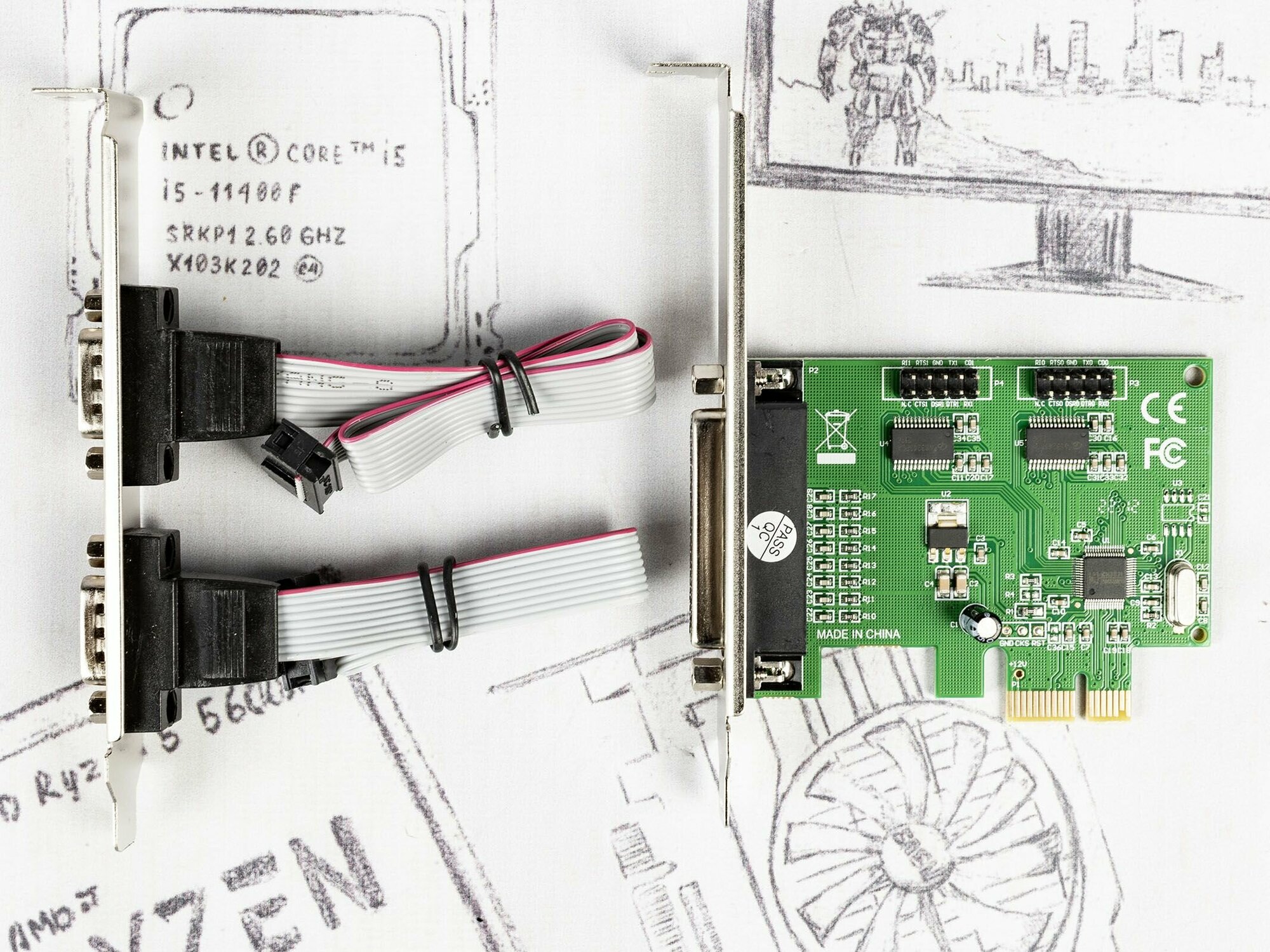 Контроллер ExeGate EXE-303 2x COM + LPT