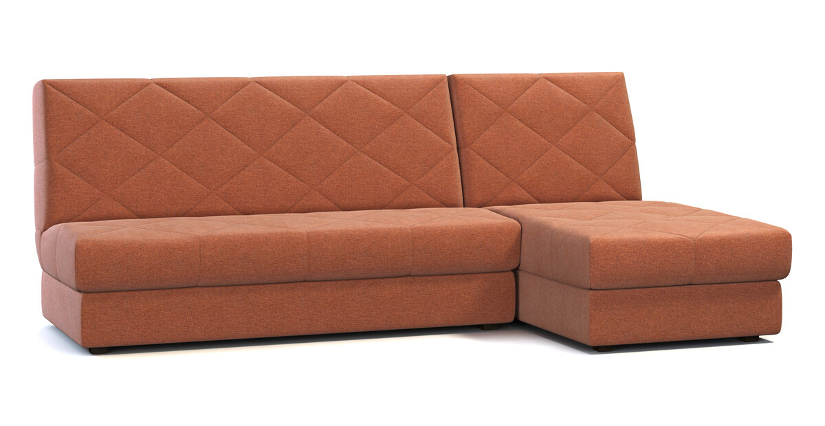 Угловой диван Цвет Диванов Баден NEXT 279 угловой Терракотовый