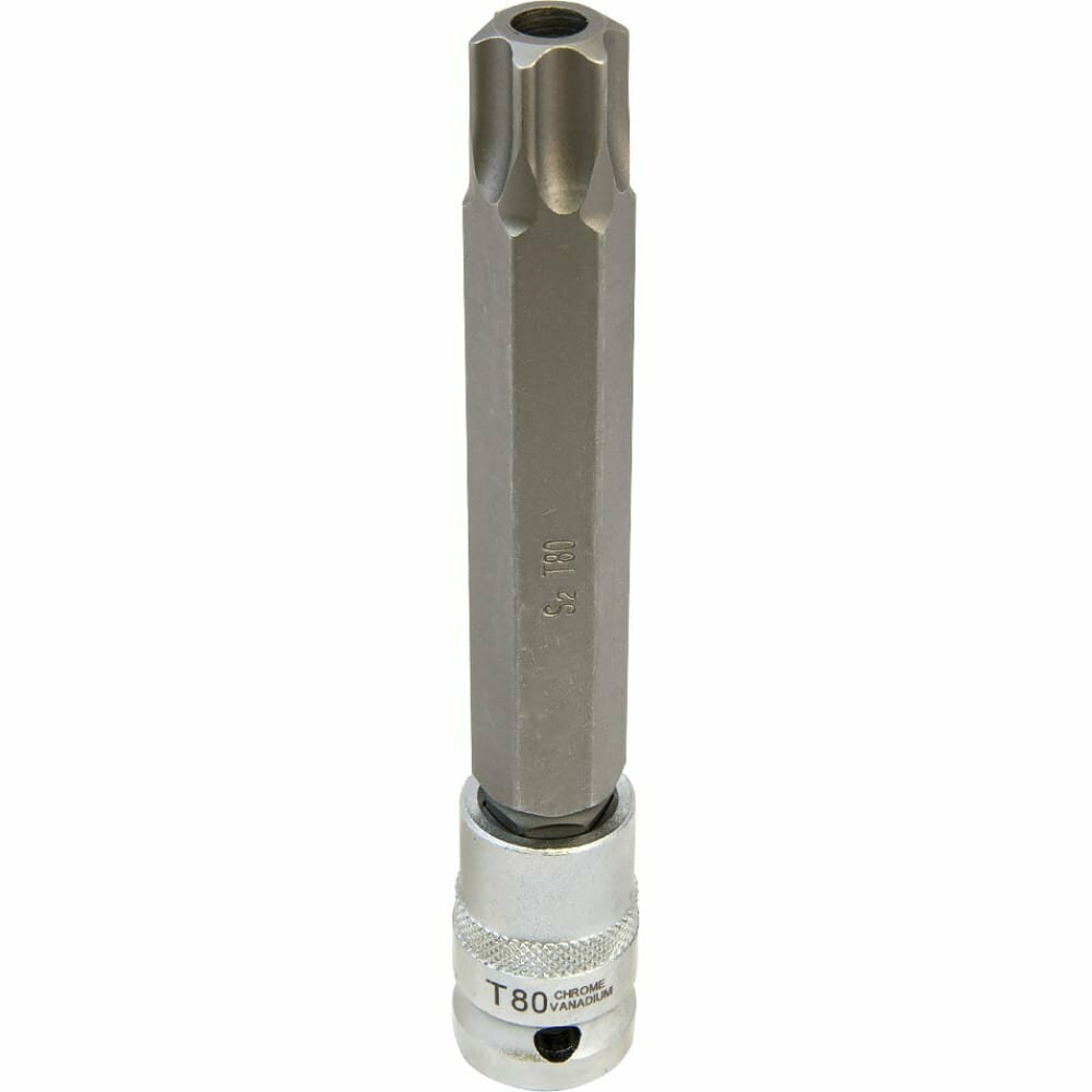 Головка 1/2" с длинной вставкой TORX с отверстием TH80x140мм для узлов ветрового стекла BMW "AV Steel"