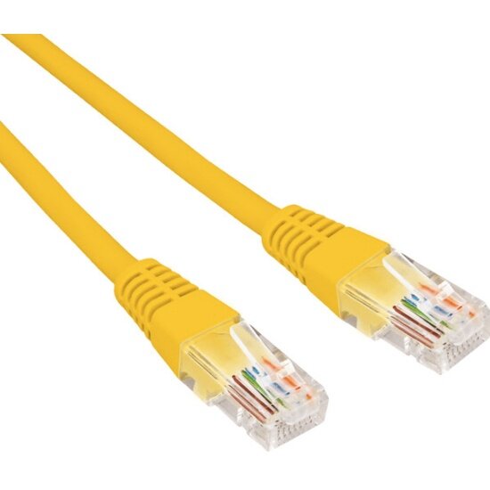 Патч-корд U/UTP Rexant cat 6, медь, LSZH (негорючий), 0,3 м, RJ45-RJ45, 26AWG, желтый