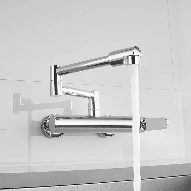 Латунный складной смеситель для кухни самоel B3433 Chrome