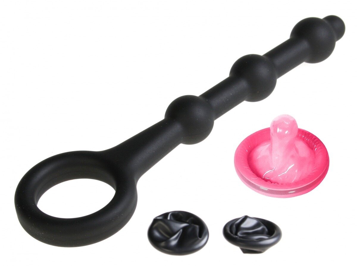 Силиконовый стимулятор ануса с кольцом Pleasure Piston, pipedream-4660-23