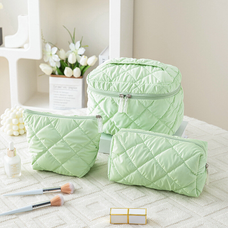 Yu Lang новая пуховая портативная косметическая сумка большая емкость портативная сумка для хранения водонепроницаемая
