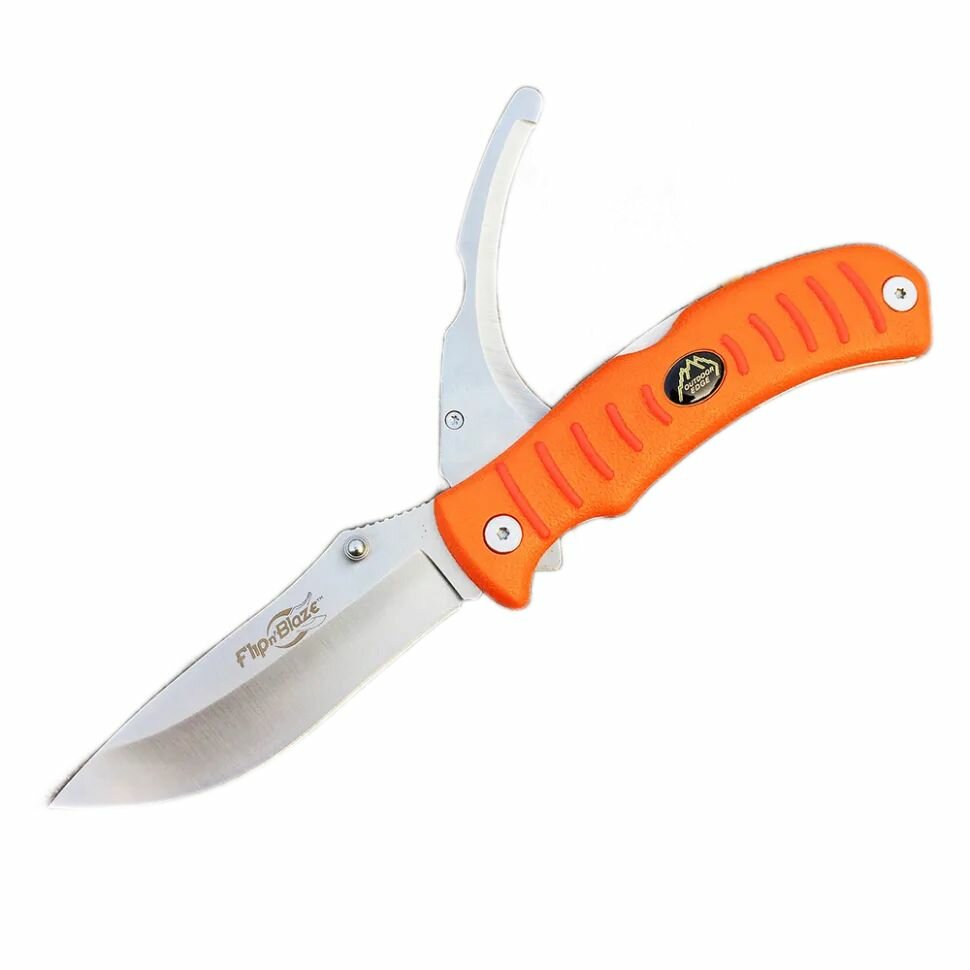 Складной нож Outdoor Edge разделочный с двумя лезвиями