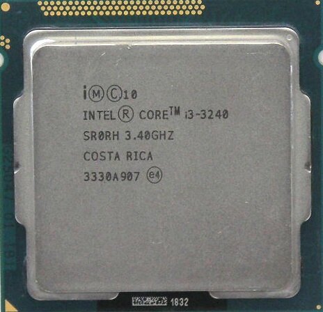 Процессор Intel Core i3-3240 3.4 GHz, Socket 1155/3Mb/2x, 4x, Core/HD2500, SR0RH Costa Rica
