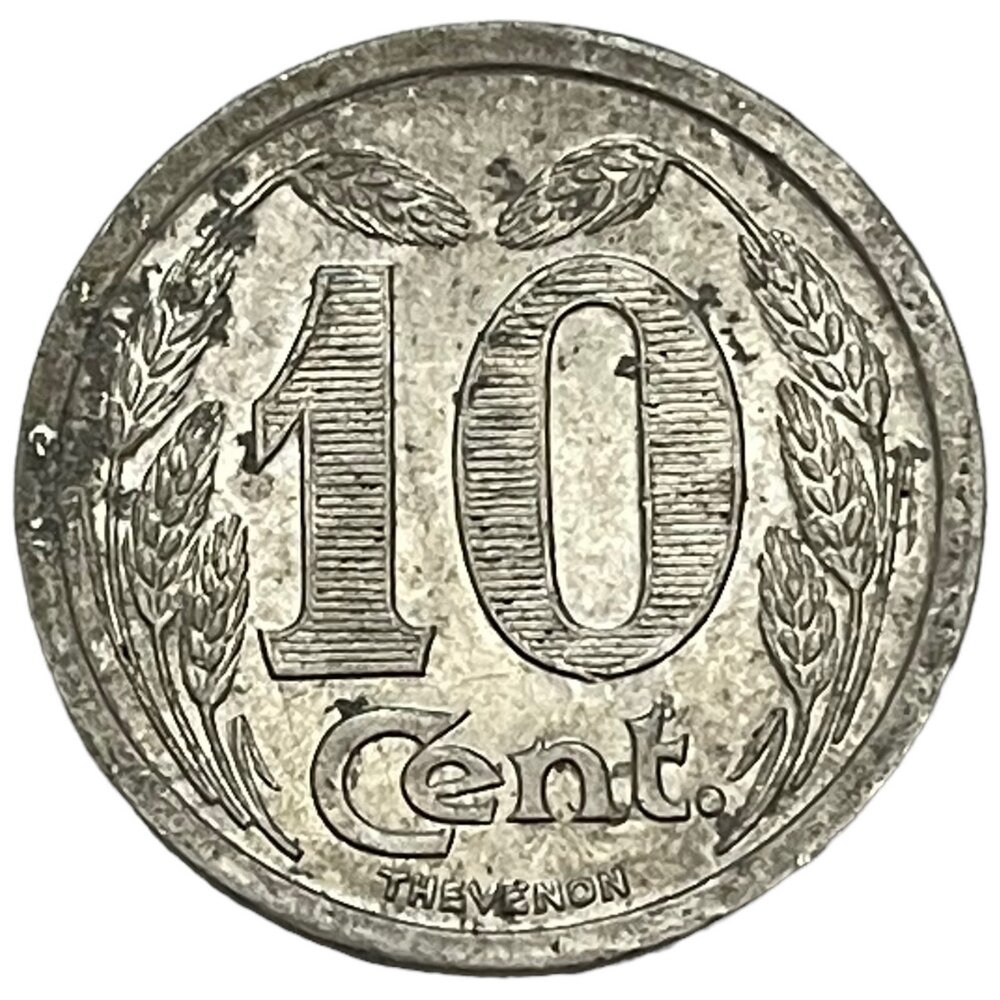 Франция, Эврё 10 сантимов 1921 г. (Al)