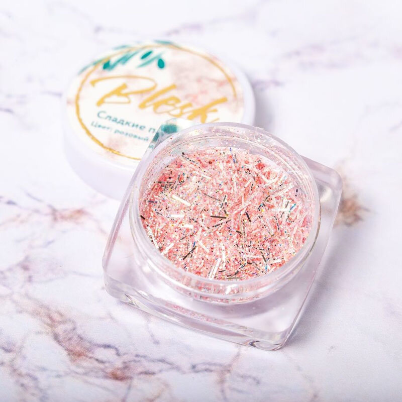 Дизайн для ногтей Blesk "Сладкие палочки", цвет розовый