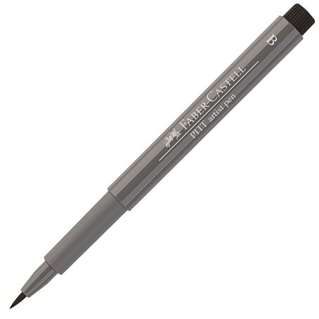 Faber-Castell Ручка капиллярная Рitt Pen brush, холодный серый 4 sela25