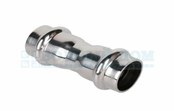 Двухраструбная пресс-муфта из нержавеющей стали 15*15mm