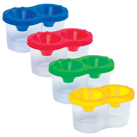 Стакан-непроливайка пифагор, двойной, ассорти, 191312