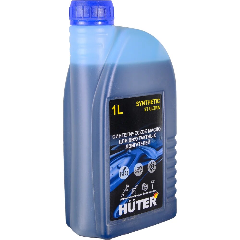Масло 2Т ULTRA синтетическое для двухтактных двигателей, для техники, 1 л Huter 73/8/3/3, отличное
