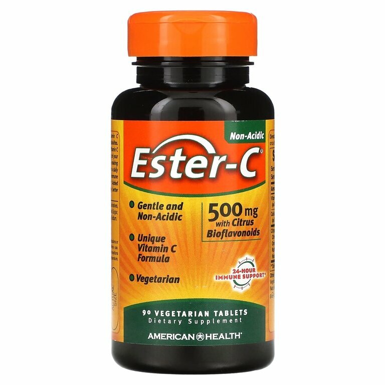 Таблетки AMERICAN HEALTH Ester-C with Citrus Bioflavonoids, 500 мг, 90 шт.