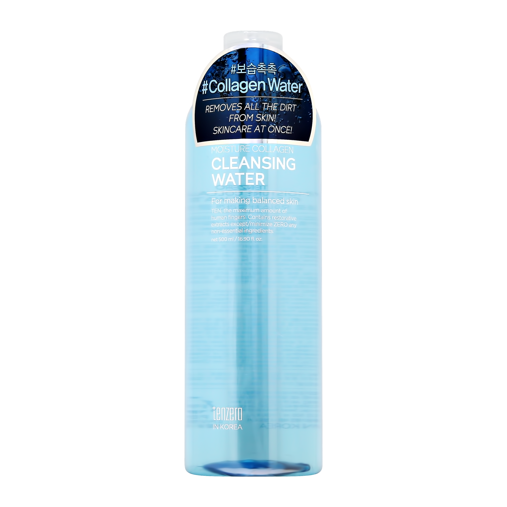 Мицеллярная вода TENZERO, с коллагеном, для всех типов кожи, 500мл