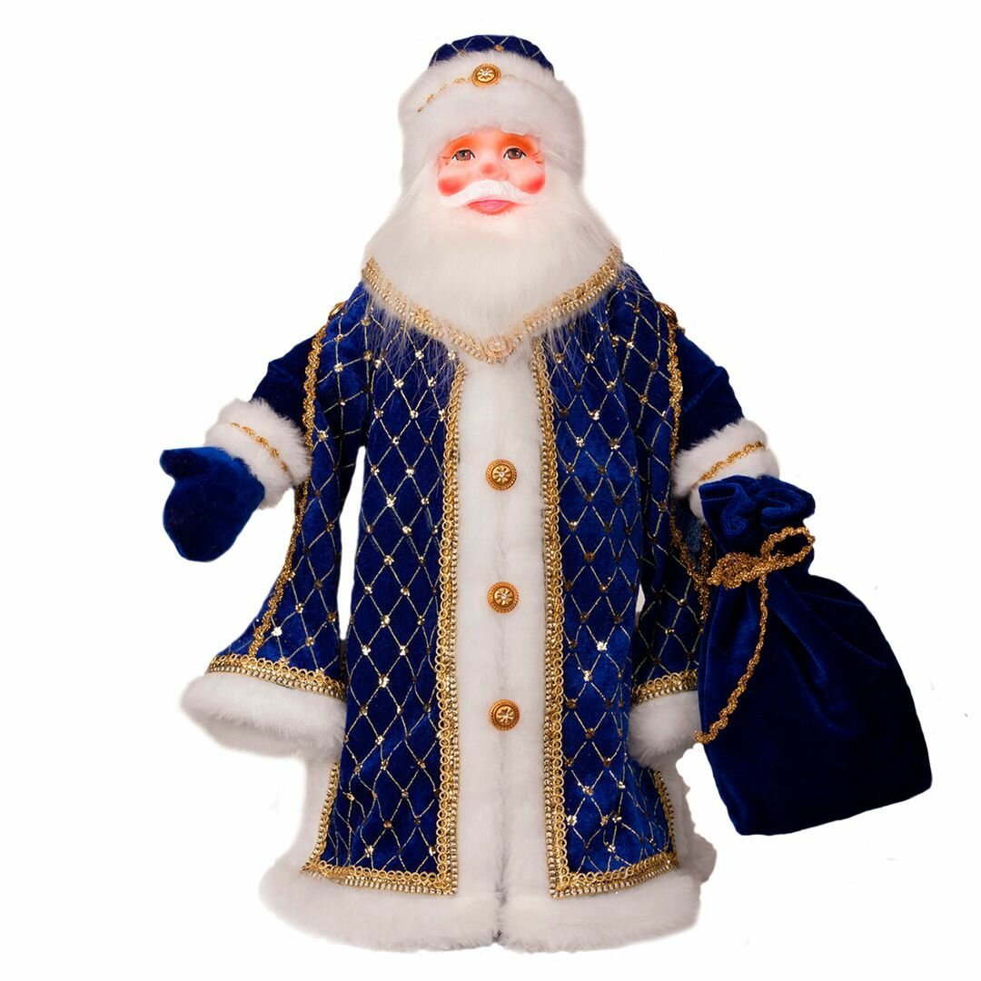 Игрушка - кукла мягконабивная "Дед Мороз Царский Синий", 50 см