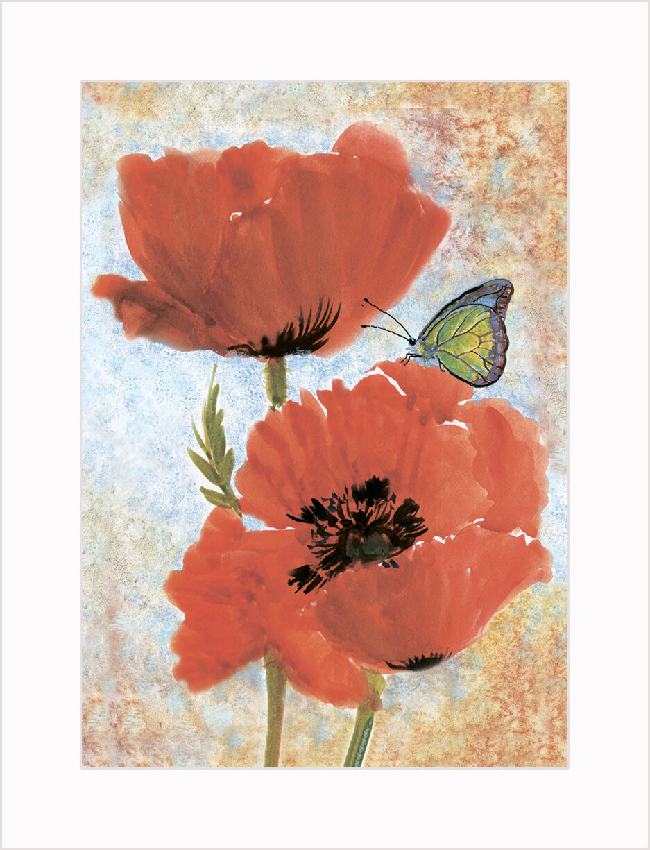 Постер 30*40 см маки